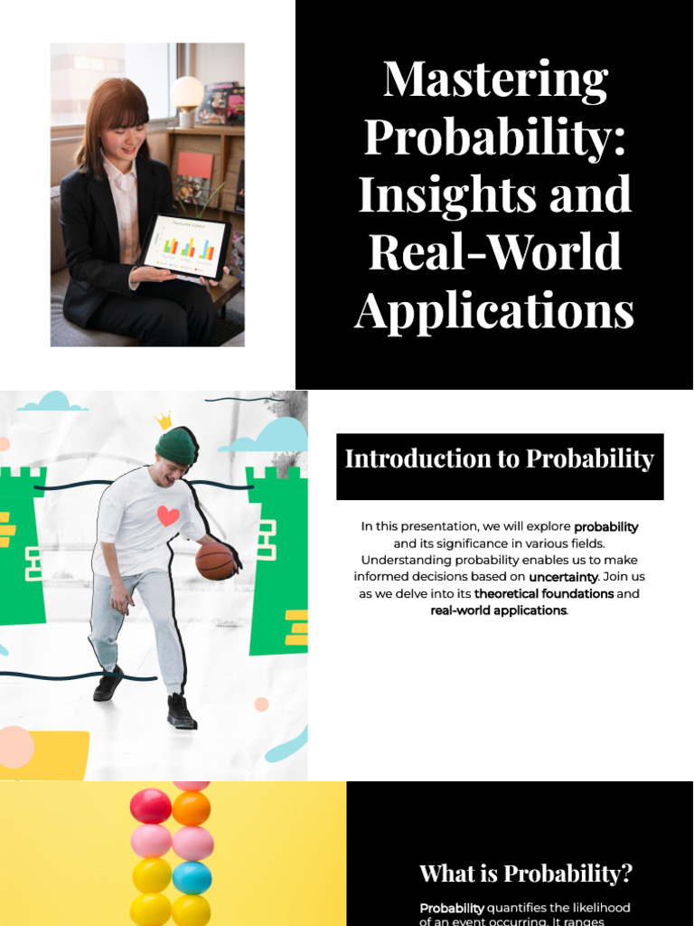 Slidesgo Mastering Probability Insights and Real World Applications 20250123150301hM2x | PDF ...
