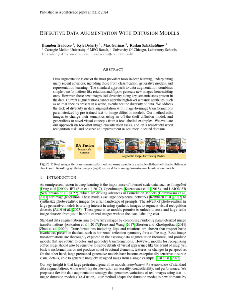 1-Effective Data Augmentation With Diffusion Models | PDF | Accuracy And Precision | Cognitive ...