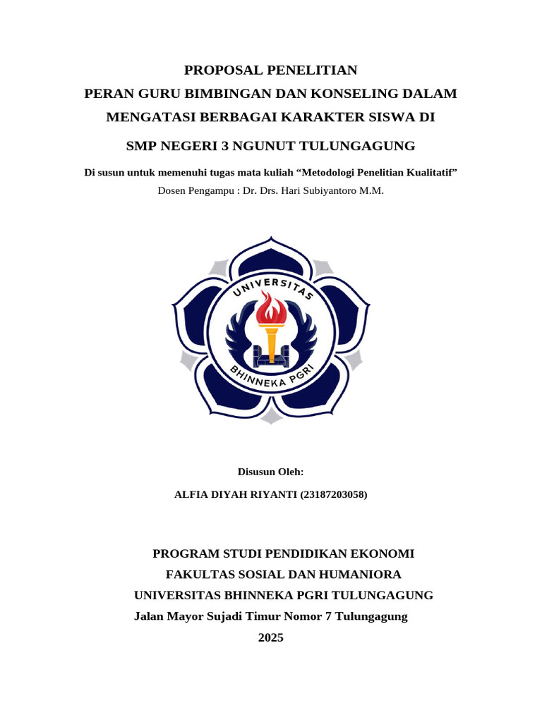 Proposal Kualitatif Fix | PDF