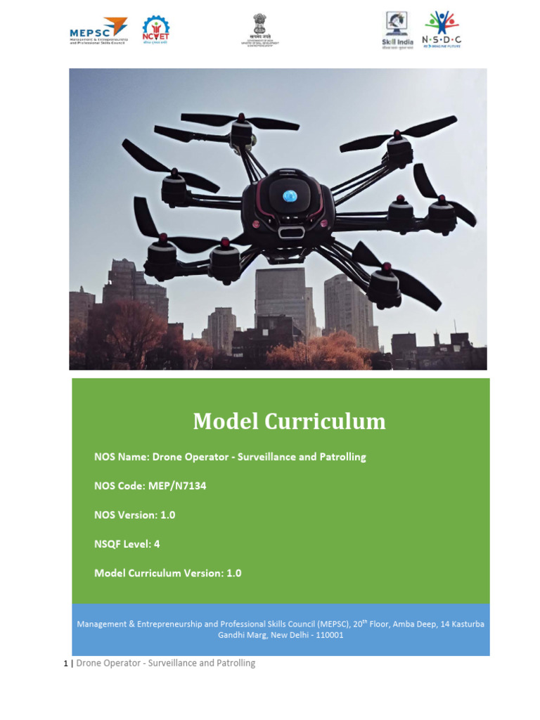 MC - Drone Operator - Surveillance and Patrolling | PDF | Unmanned Aerial Vehicle | Computer ...