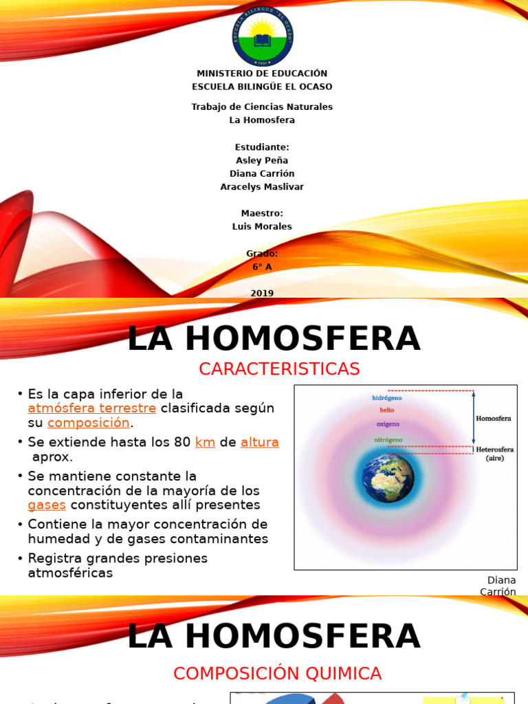 DIAPOSITIVAS homosfera- pdf | PDF