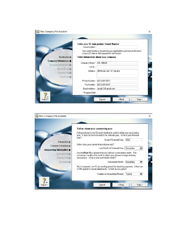 Gambar Saldo Awal UD ABADI | PDF