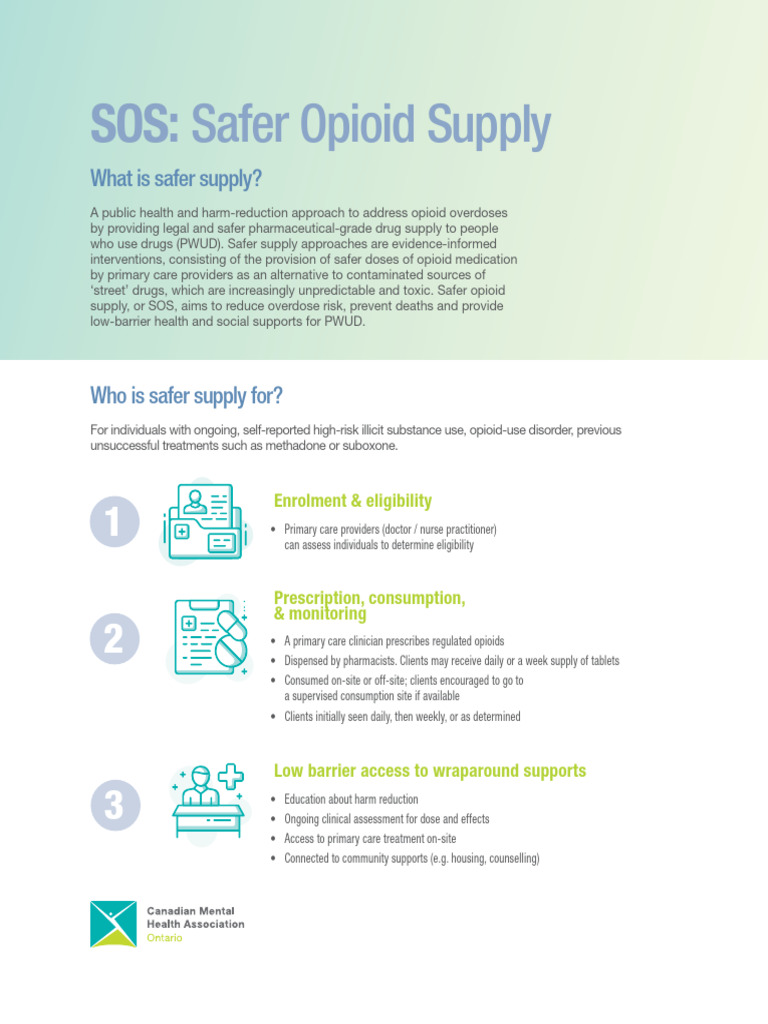 Safer Opioid Supply: Harm Reduction Guide | PDF | Social Aspects Of ...