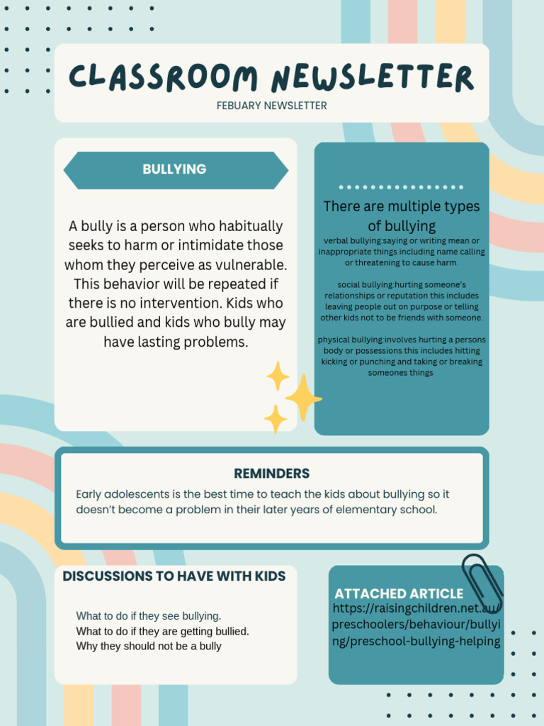Bullying Newsletter | PDF