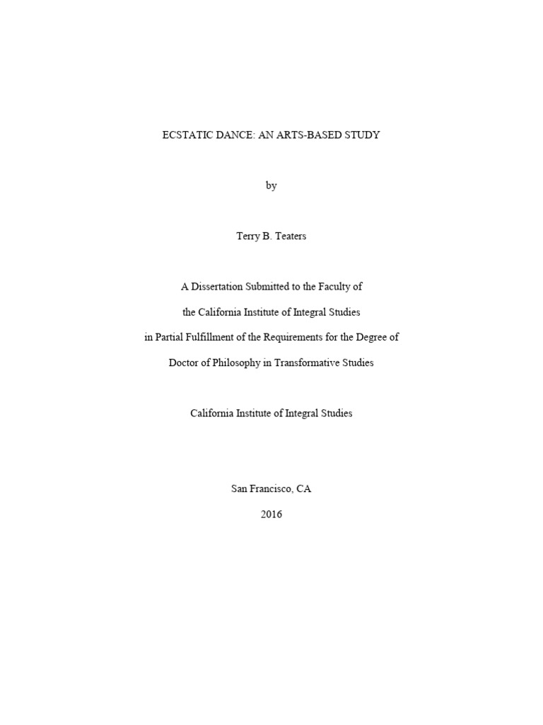 Ecstatic Dance Terry B Teaters | PDF | Experience | Emotions