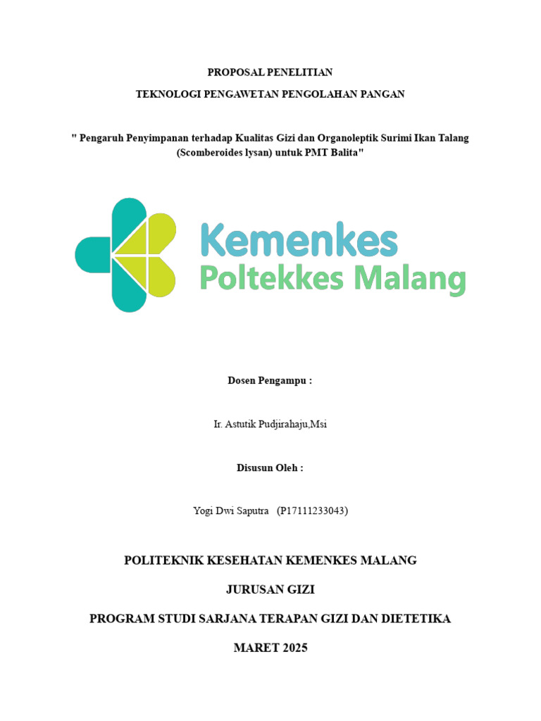 Draft Proposal Penelitian | PDF