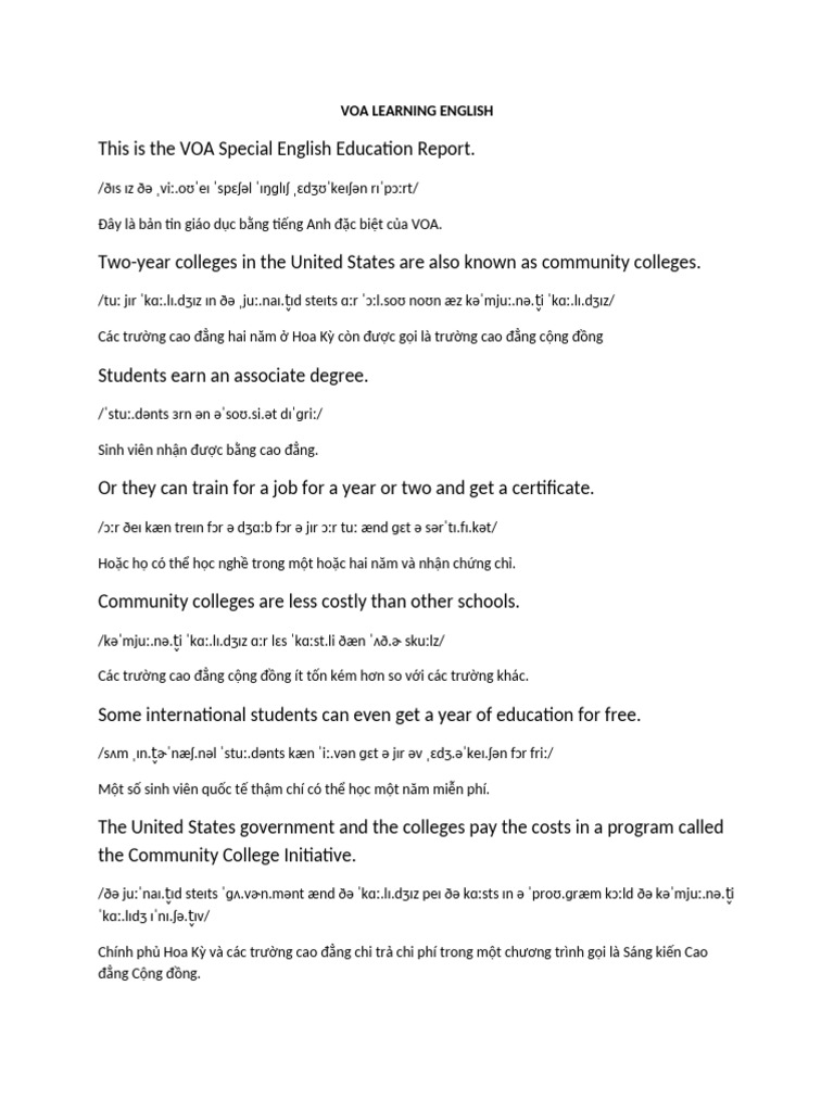 Voa Learning English | PDF