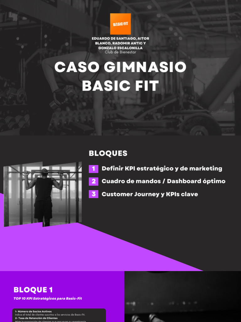 KPIs Esenciales para Gimnasios Basic-Fit | PDF