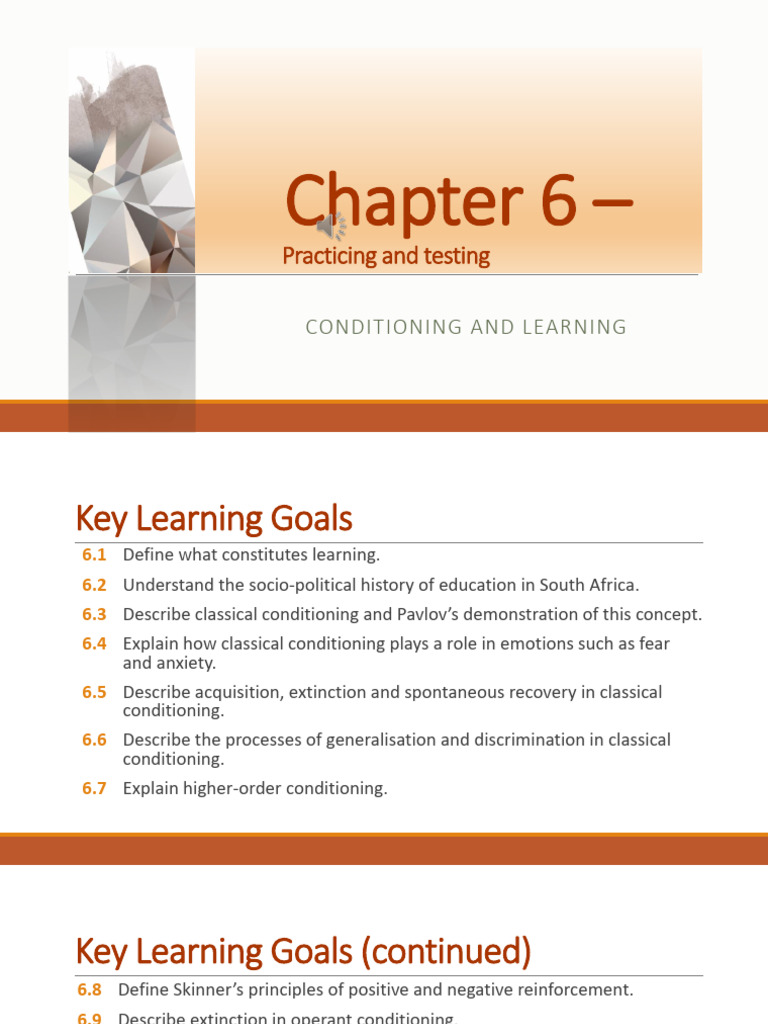 Chapter 6 - Updated With Additional Illustrations | PDF | Classical Conditioning | Reinforcement