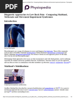 Mckenzie Method Exercises | PDF | Anatomical Terms Of Motion | Human ...