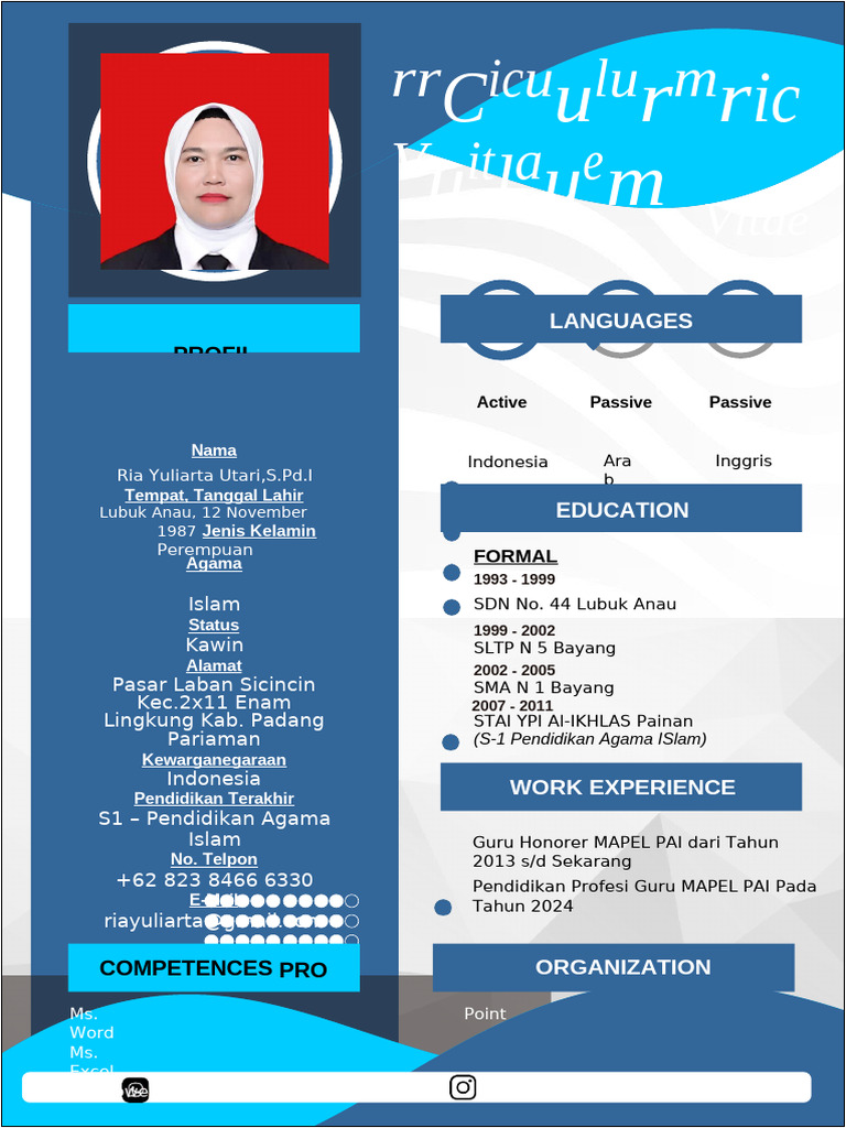 CV Kak Ria | PDF
