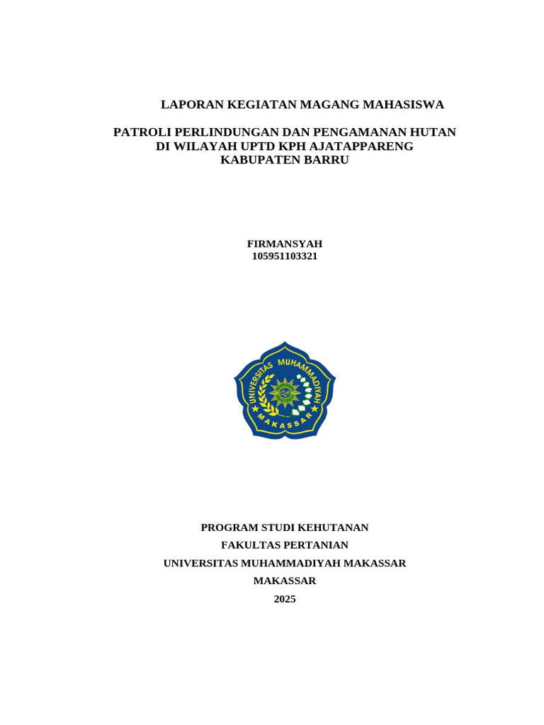 Laporan Magang Firmansyah Patroli Pe | PDF