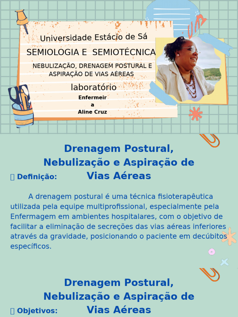 Drenagem, Nebulização e Aspiração Aérea | PDF | Doença de obstrução ...