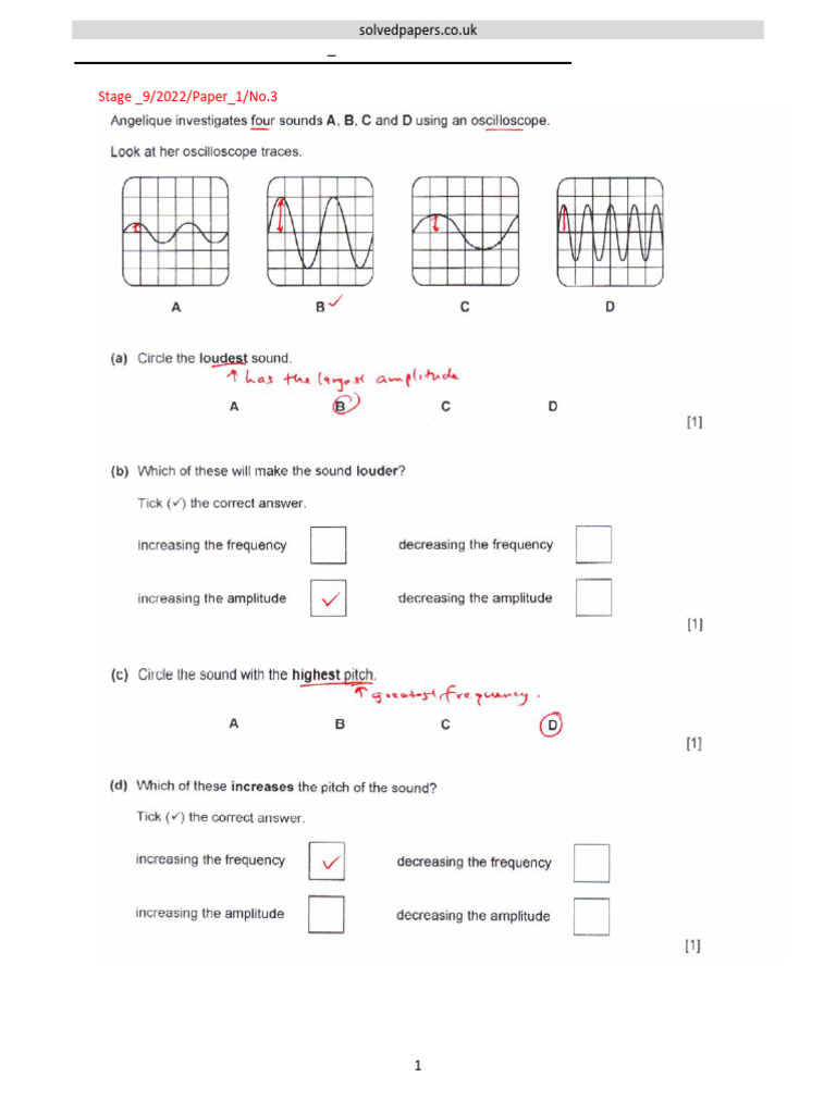 2023 22 Sound and Sound Wave Interference Checkpoint - Sec - 1 - Progression Stage 9 - Solved | PDF