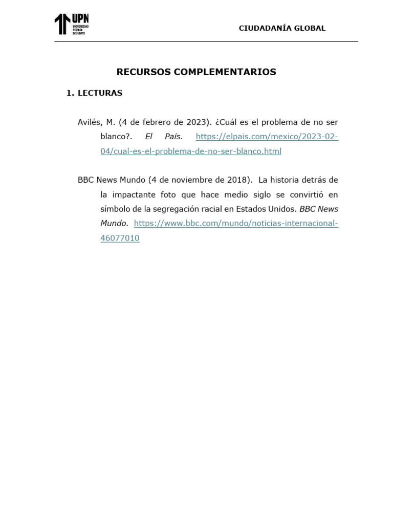 CG - Recursos Complementarios - S4 | PDF