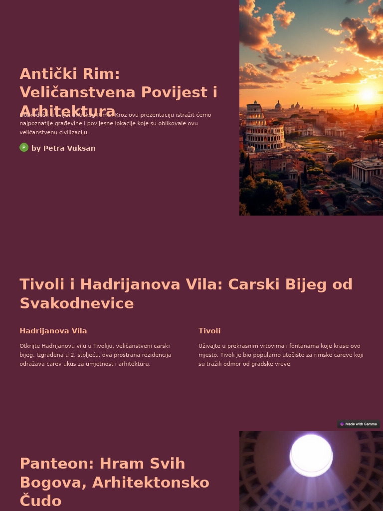 Anticki Rim Velicanstvena Povijest I Arhitektura | PDF