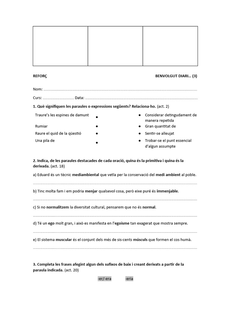 Exercicis de Repàs Del Tema 3 | PDF