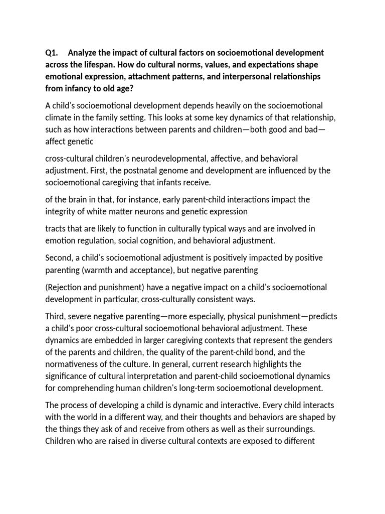 Life Span Development Psychology | PDF | Parenting | Gender Studies