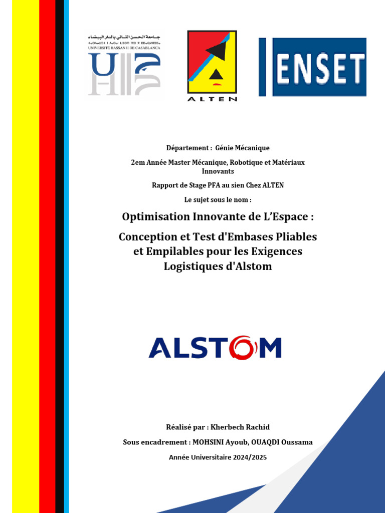 Rapport de Stage PFA ALTEN 2024 Rachid Kherbech | PDF | Maroc | Innovation