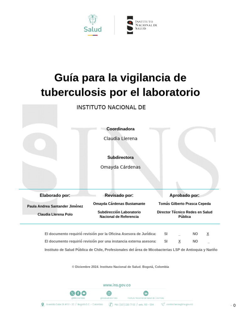 Guia-Para-La-Vigilancia-De-Tuberculosis-Por-El-Laboratorio 2025 | PDF | Tuberculosis | Gene