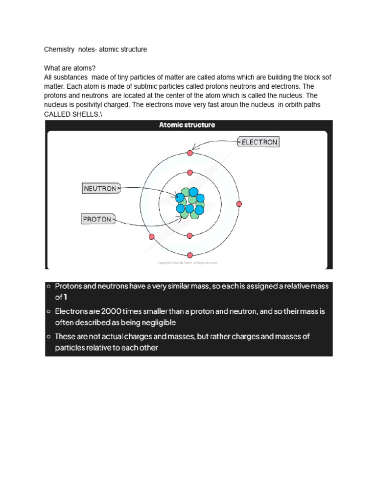 Atmoic Structure | PDF