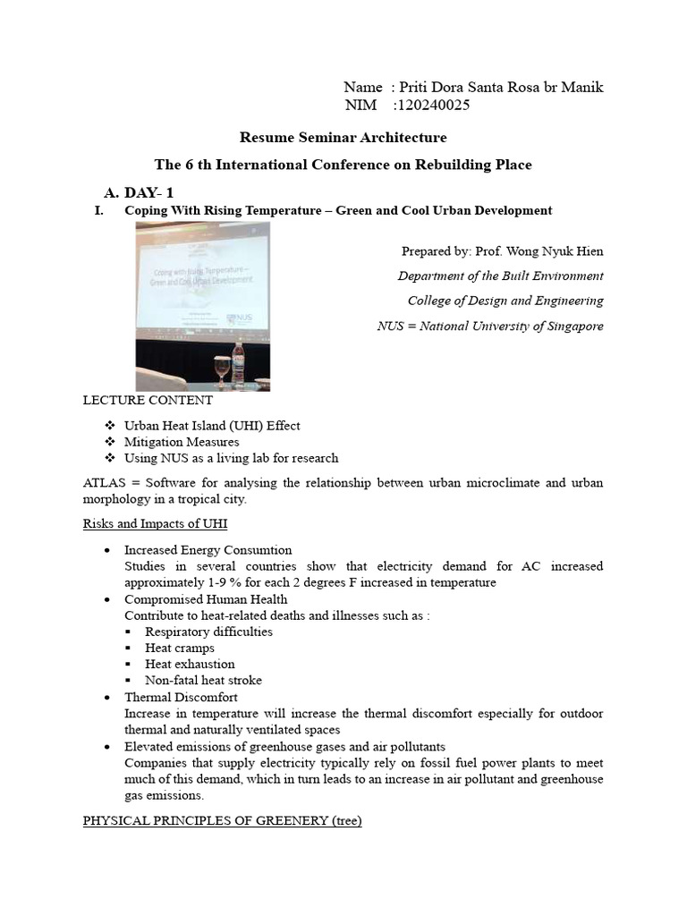 Resume ICRP - 120240025 - Priti Dora Santa Rosa BR Manik - B.inggris | PDF | Nature | Natural ...