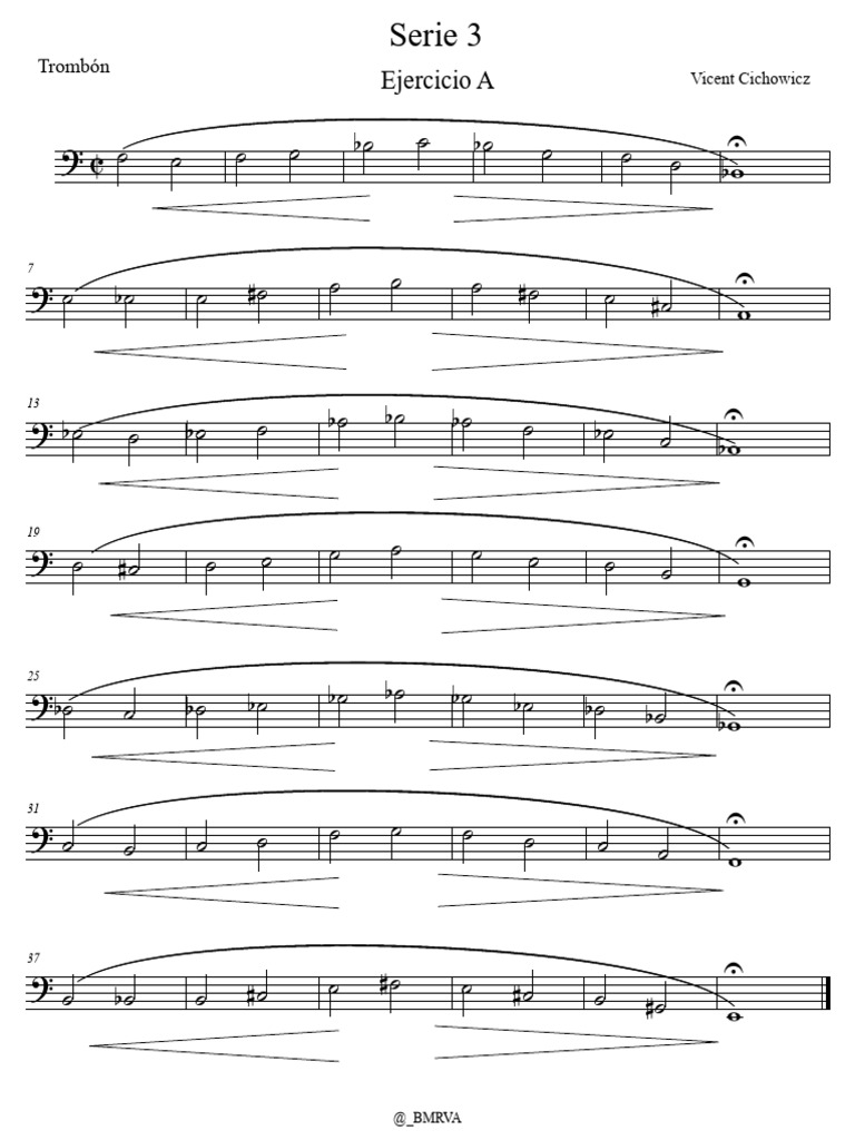 Serie 3 Cichowicz - Trombón | PDF