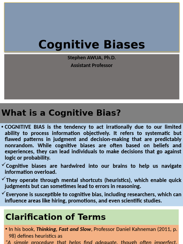 Cognitive Biases | PDF | Bias | Heuristic