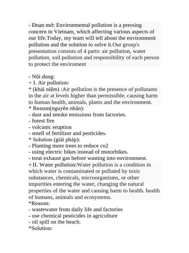 Individual Responsibility in Environmental Protection | PDF