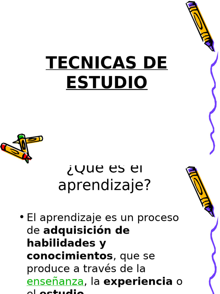 Tecnicas de Estudio Power Belen | PDF | Aprendizaje | Habilidades de estudio