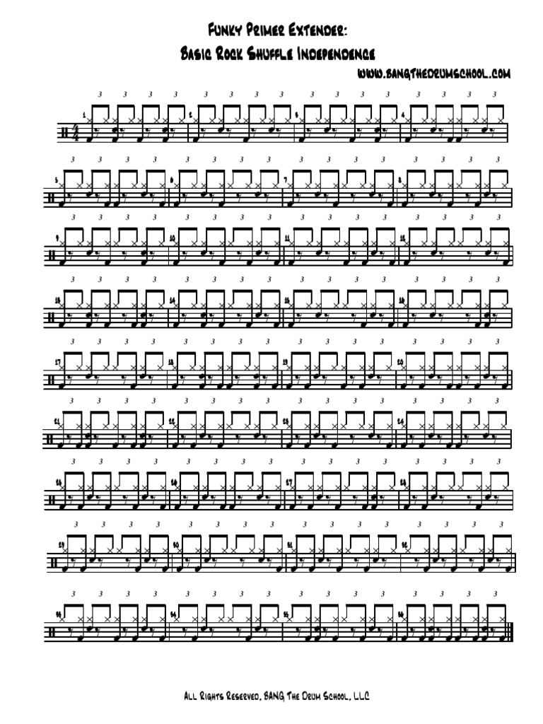Basic Rock Shuffle Independence | PDF | Ajedrez