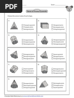 Geometry Cheat Sheet 3d Shape Formulas | PDF | Area | Volume