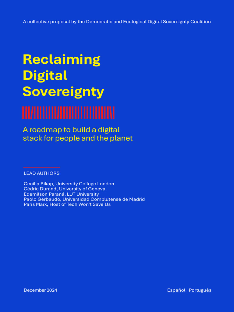 Roadmap for Digital Sovereignty | PDF | Taxes | Artificial Intelligence
