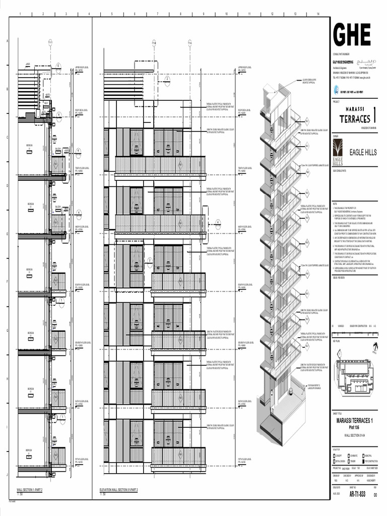 Marassi Terraces Wall Section Details | PDF | Building Engineering ...