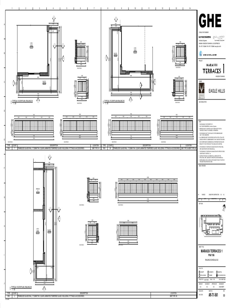 Railing Schedule for Marassi Terraces | PDF