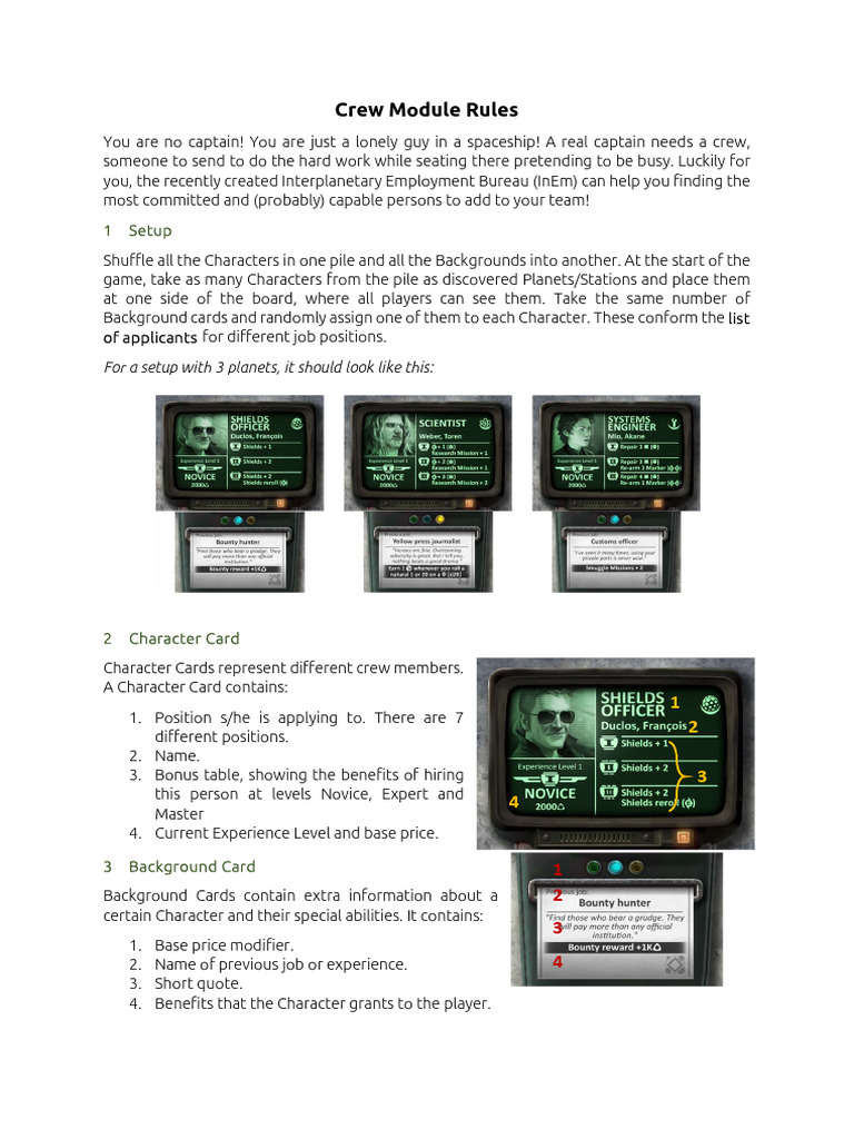 Crew Rules | PDF