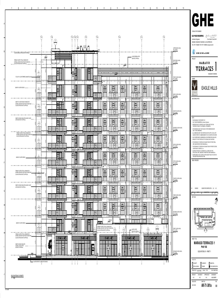 AR-T1-301a-ELEVATION 01 - PART 1 | PDF | Crafts | Building Engineering
