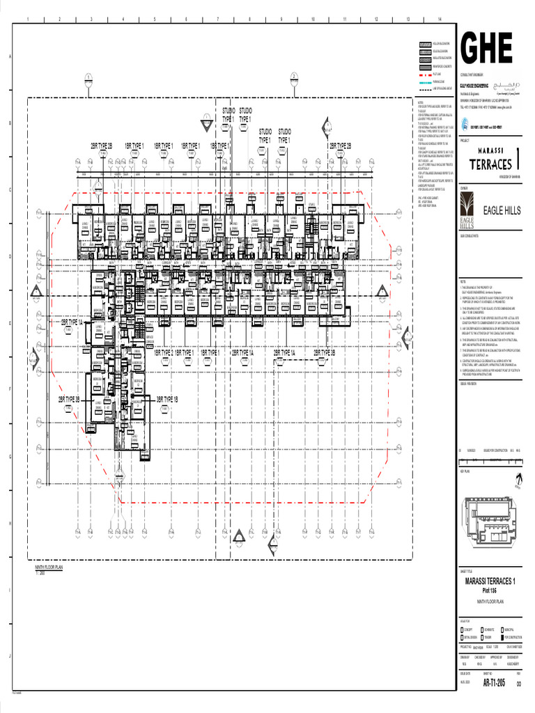 Ar-T1-205-Ninth Floor Plan | PDF | Structural Engineering | Real Estate