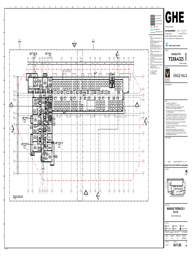 Ar-T1-206-Tenth Floor Plan | PDF | Buildings And Structures ...