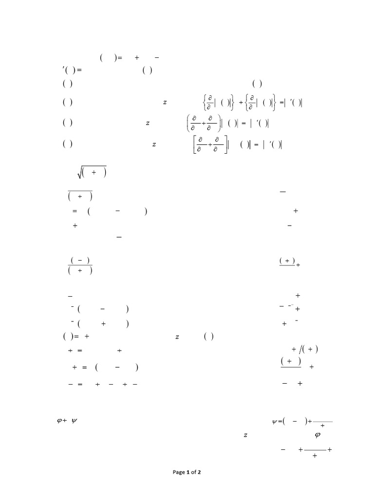 UNIT 1 Complex Analysis-1 | PDF | Holomorphic Function | Complex Analysis