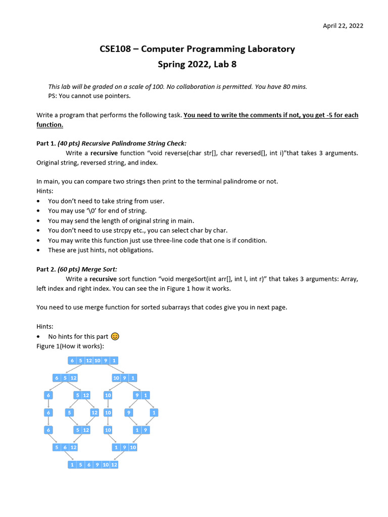 Cse108 Lab8-A | PDF