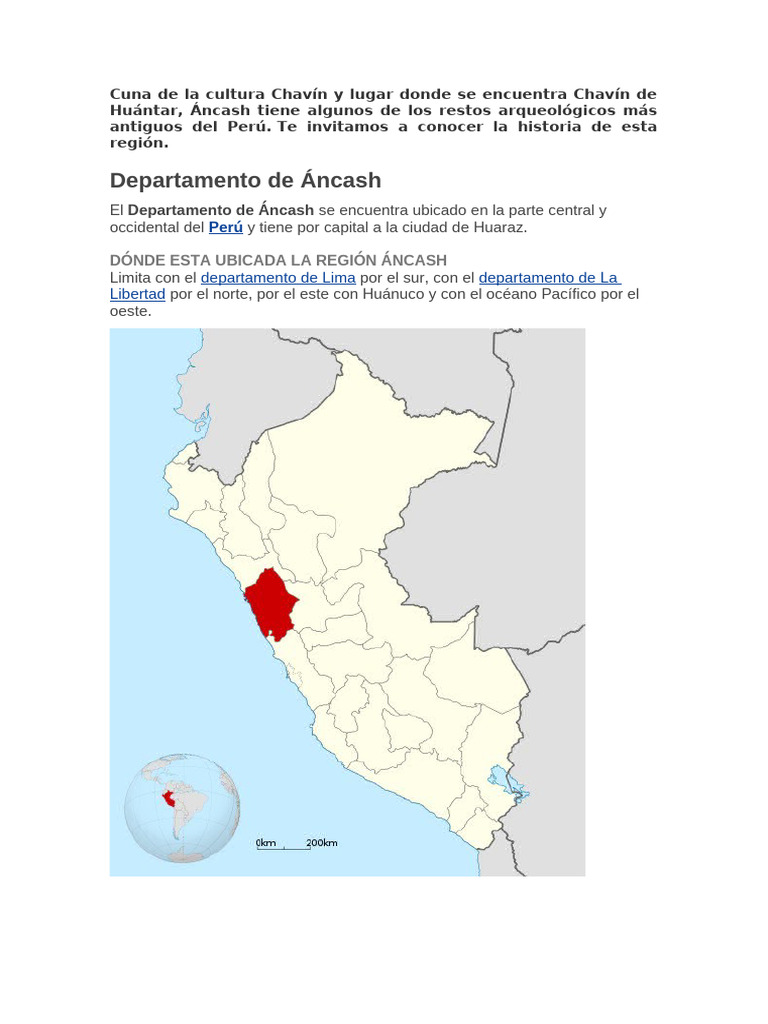 Departamento de Áncash | PDF | Cocina