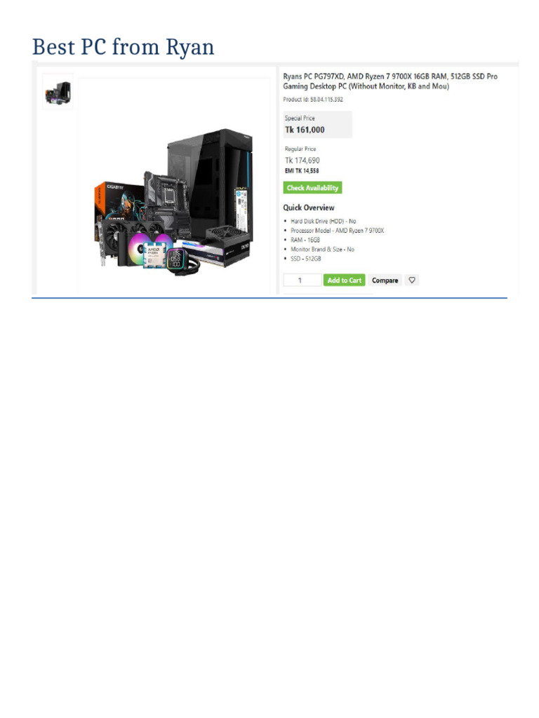 Best PC From Ryan | PDF