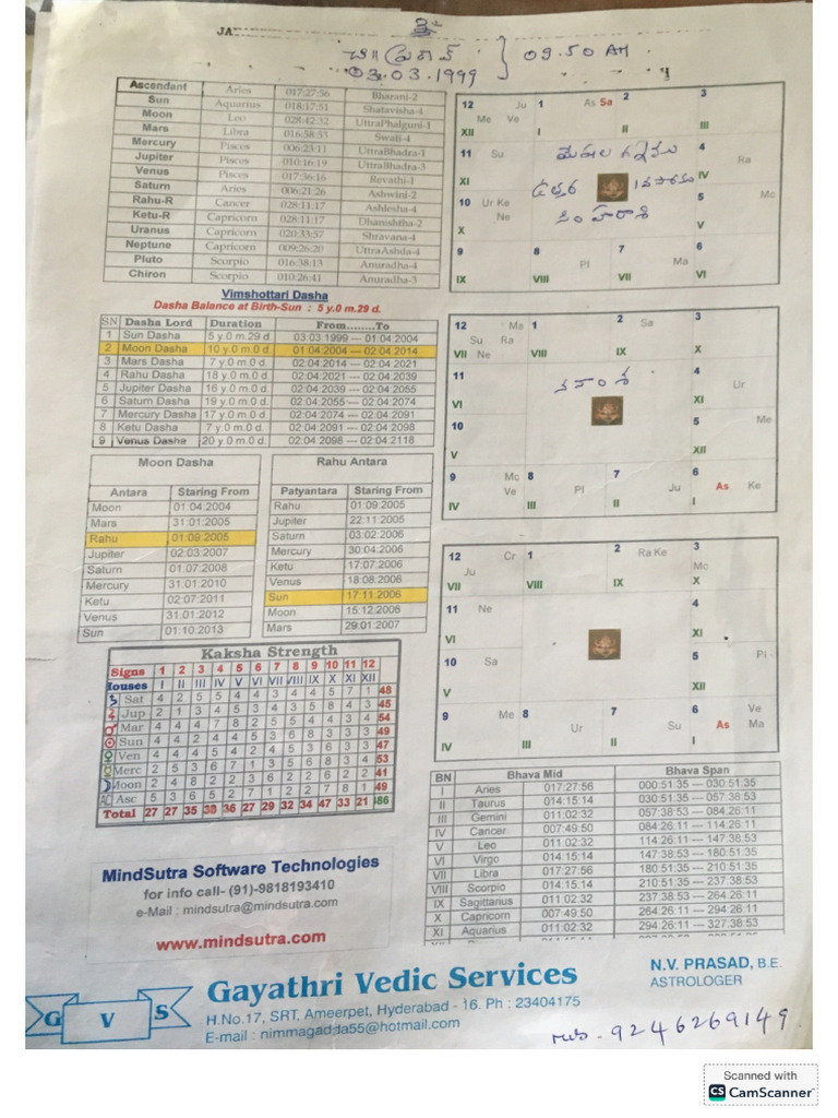 Pranav Horoscope | PDF