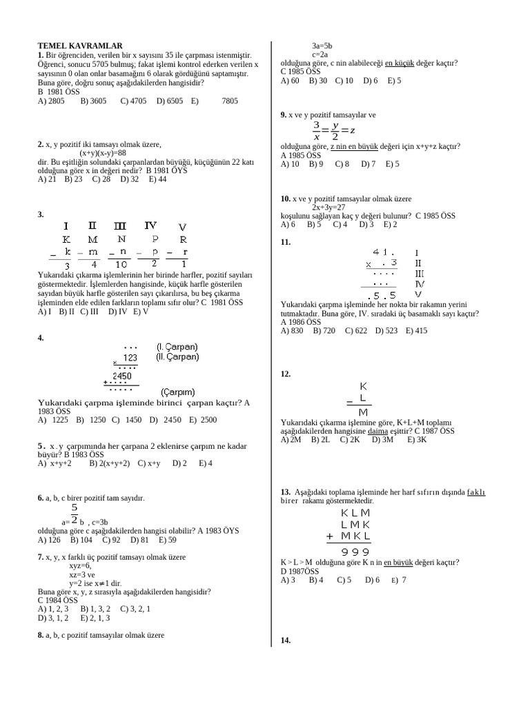 01 Temel Kavramlar | PDF