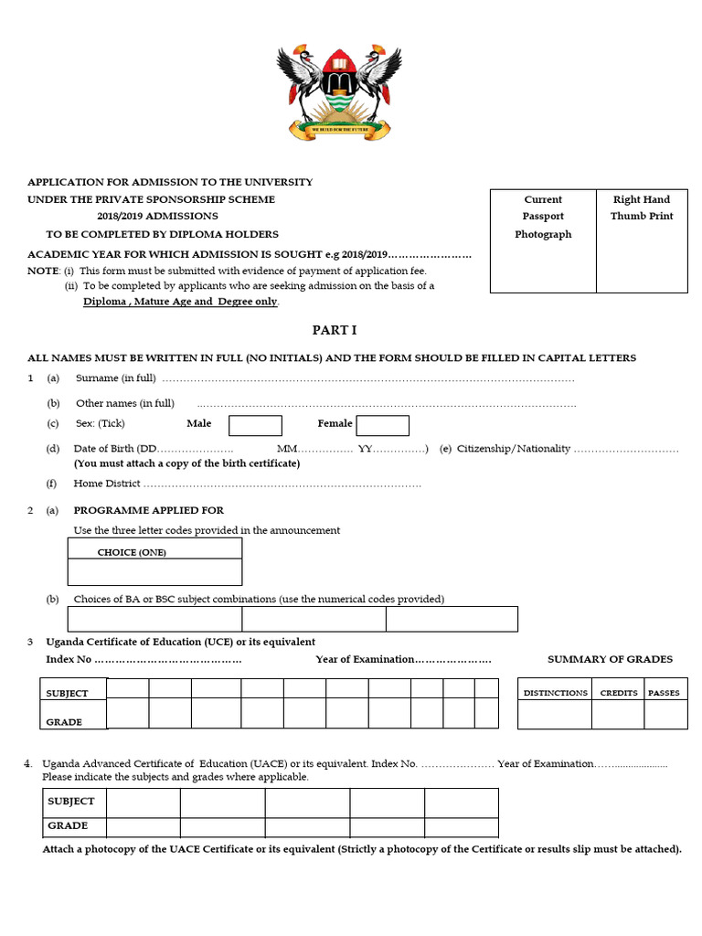 Makerere University Online Application Guide | PDF