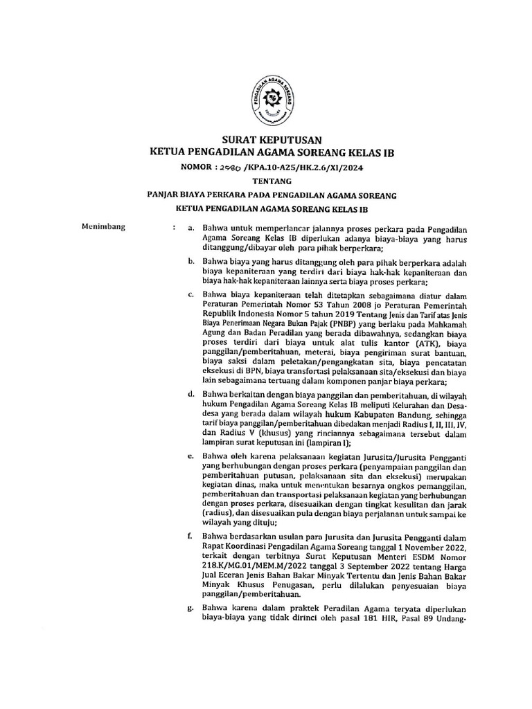 SK Panjar 2024 - Nov24 | PDF