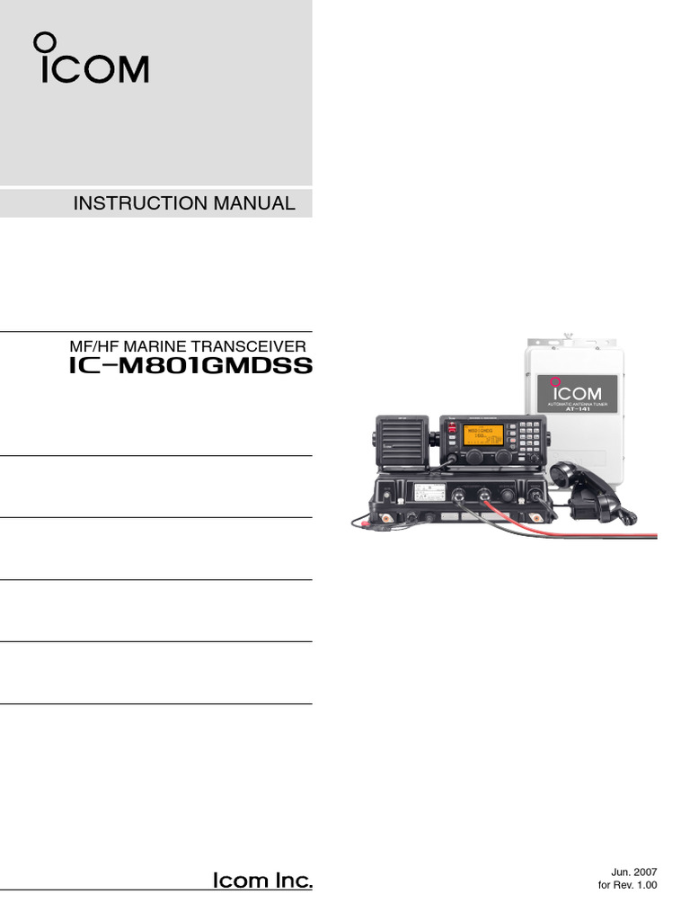 Ic M801GMDSS | PDF | Wireless | Electronics