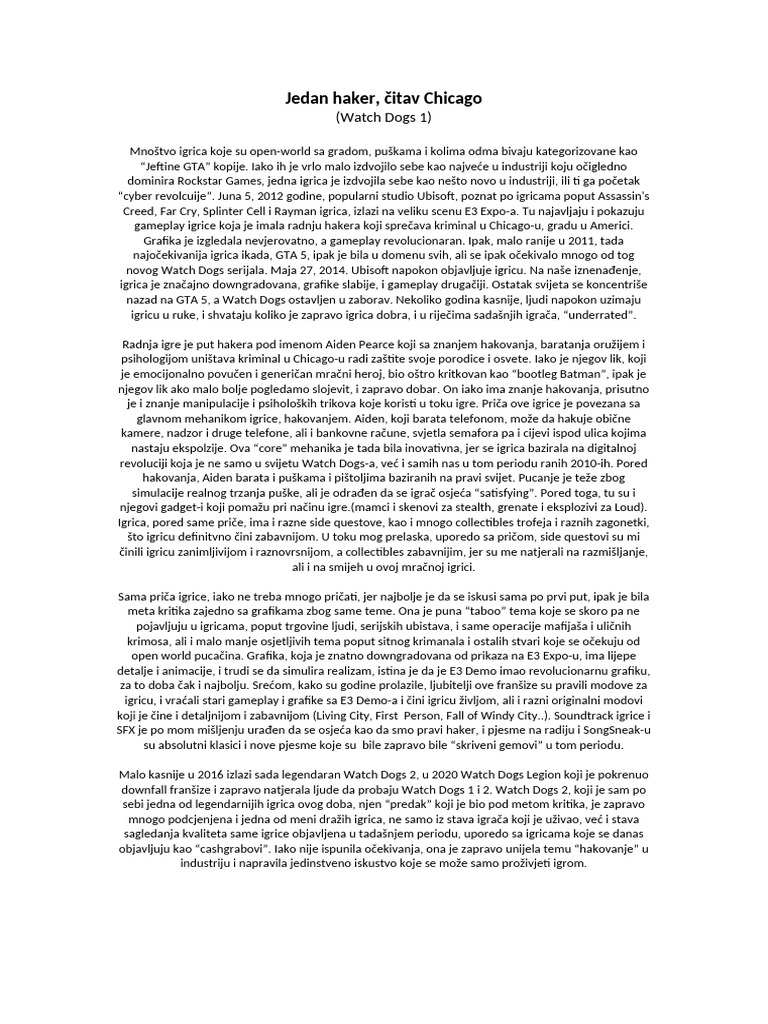 Watch Dogs 1 | PDF