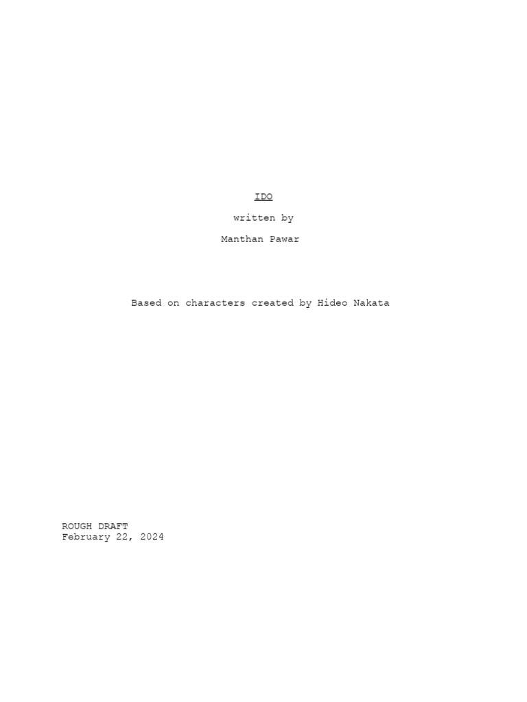 IDO Written by Manthan Pawar | PDF